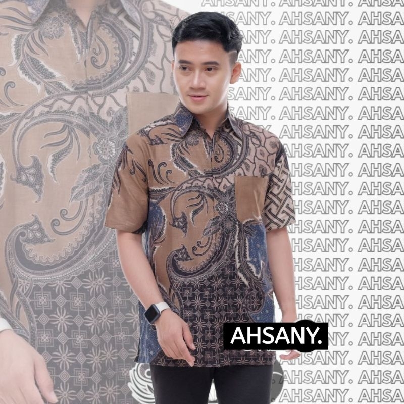 KATUN Latest Men's Short Sleeve Batik Shirt, Smooth Cotton, Pekalongan ...