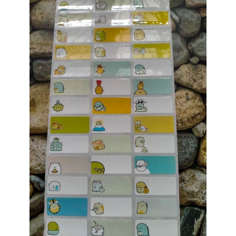 Sumiko GURASHI WATERPROOF Name LABEL Sticker | Shopee Philippines