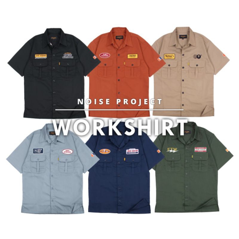 KEMEJA Workshirt (CAN PAY ON THE PLACE) PACTH SHORT SERIES WORKSHIRT ...