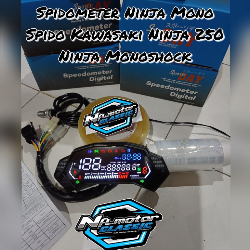 Ninja Mono digital Speedometer ninja Mono 250 fi full digital digital ...