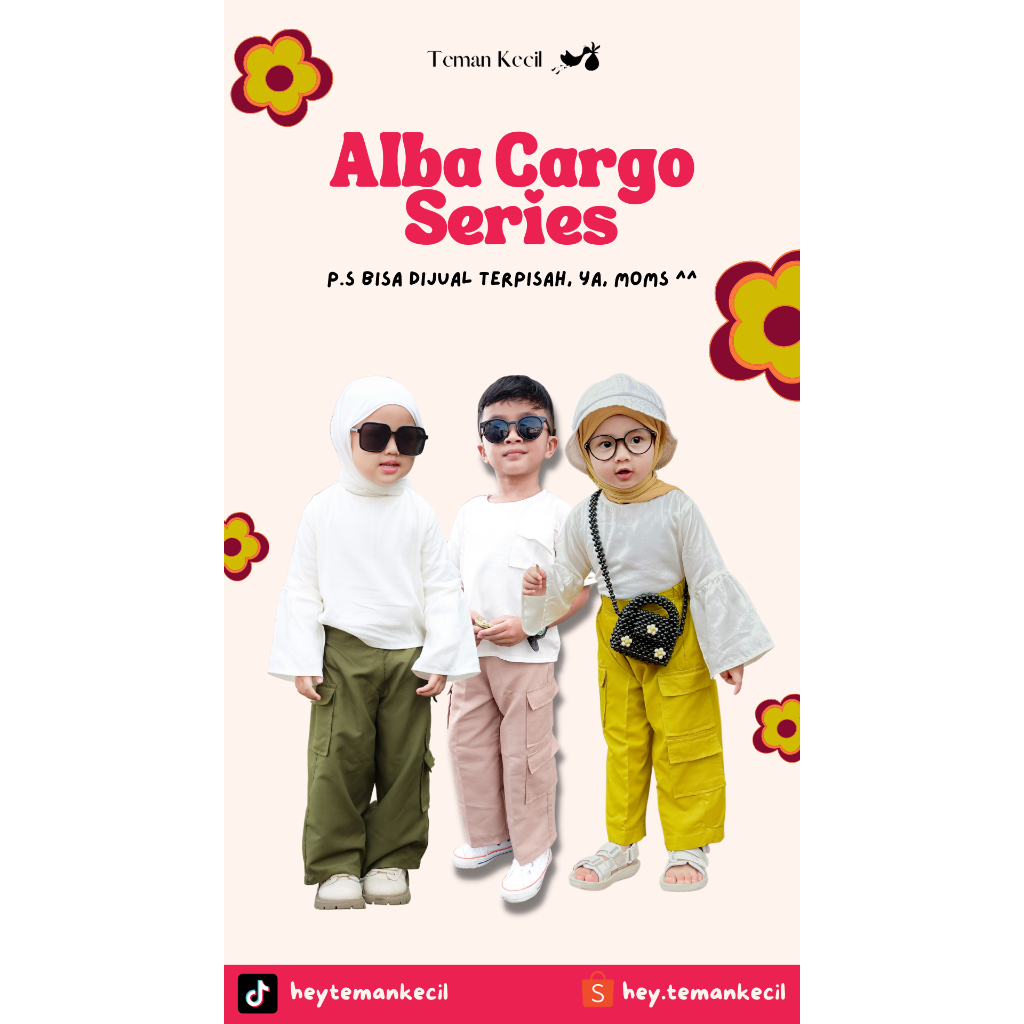 Girls Suits - Alba Cargo Series Little Friends | Shopee Philippines