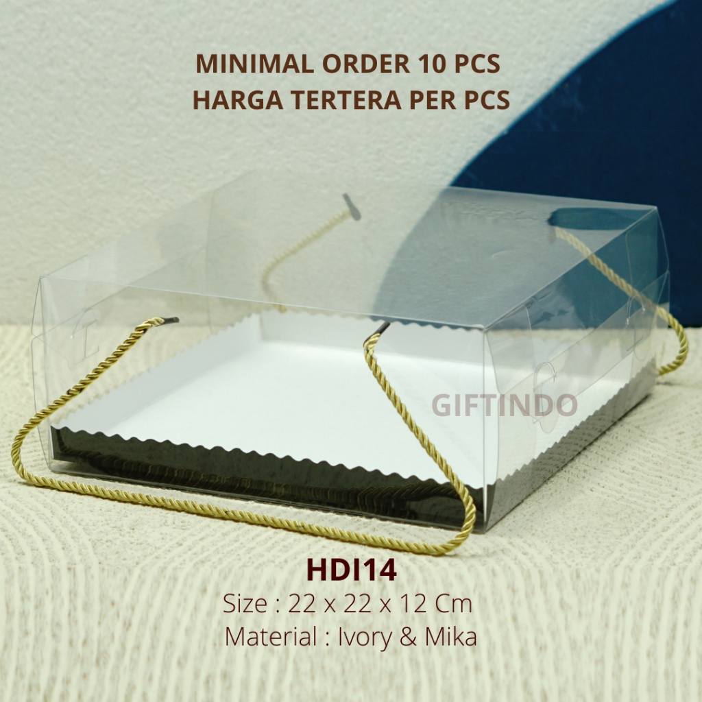 Transparent Mica Box Tart Box/Mica Handle Box/Rope Box/Food Box/Hampers ...