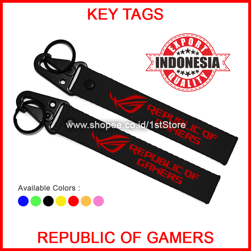 GANTUNGAN ROG KEYCHAIN REPUBLIC OF GAMERS PREMIUM LOGO KEYCHAIN STRAP ...