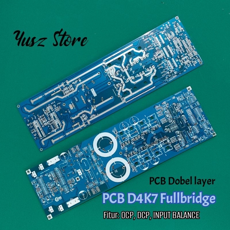 PCB Class D D4K7 power Amplifier Double layer Dual Feedback. | Shopee ...