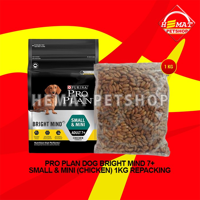 ProPlan Dog Food Bright Small Mini Chicken Repack 1 KG Dog Food ...