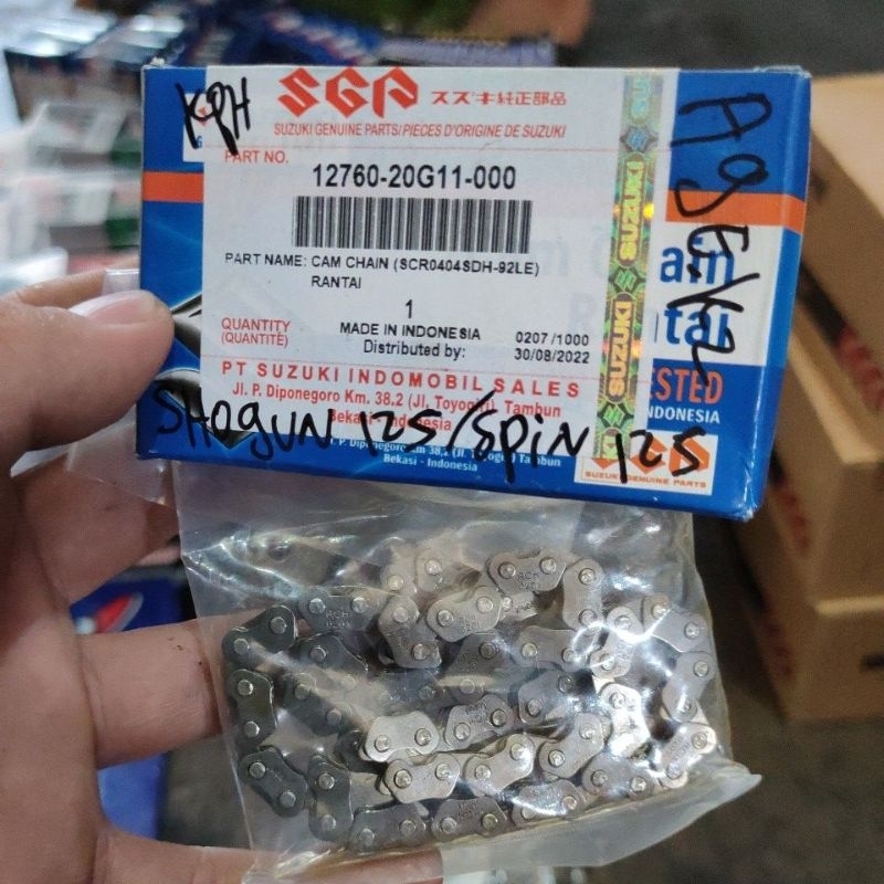 Original temeng Chain Original SGP Suzuki Shogun 125, Spin 125, Karisma ...