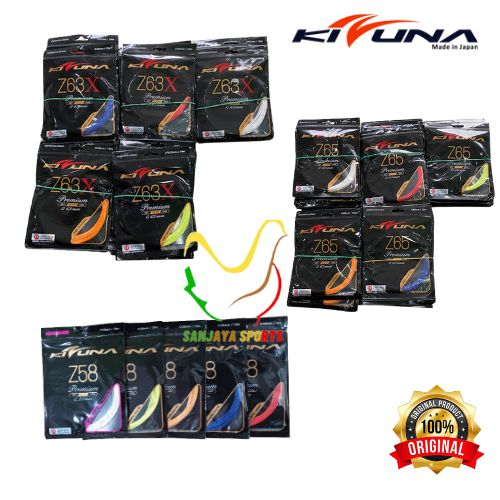 BADMINTON STRINGS KIZUNA Z58P Z63X Z65P JAPAN | Shopee Philippines