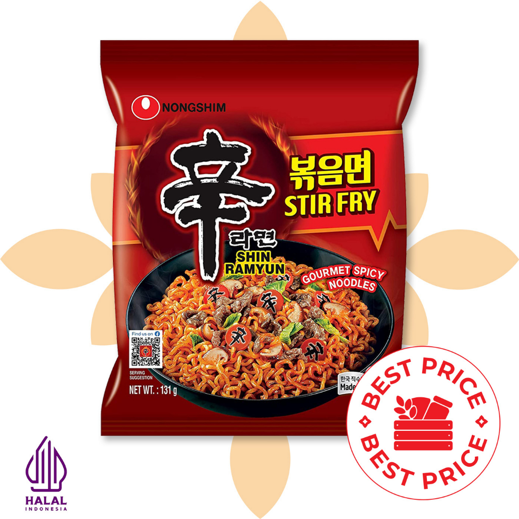 Nongshim - SHIN RAMYUN SPICY STIR FRY - 131 GR (Korean Instant Noodle ...