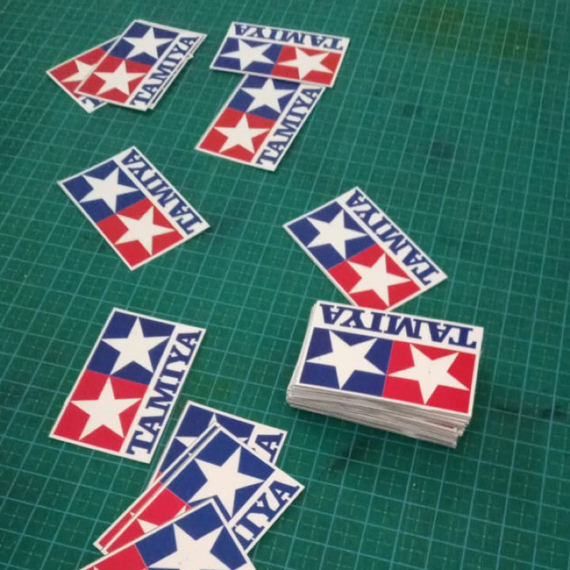 Tamiya Logo Sticker Tamiya Mini 4WD Tamiya Sticker contains 10 pcs ...