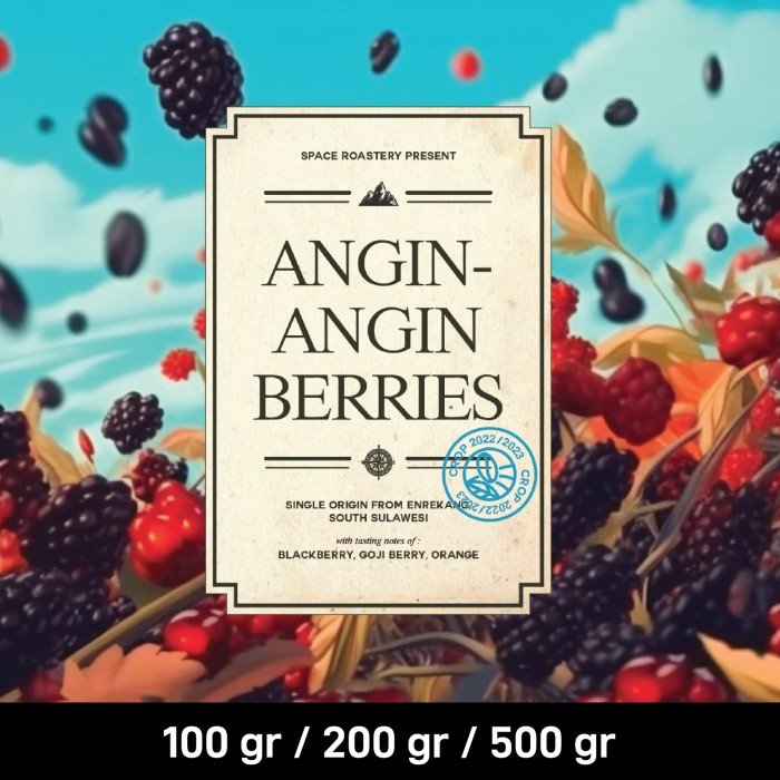 Space Roastery - Wind-Wind BERRIES Specialty Roasted Beans 100gr ...
