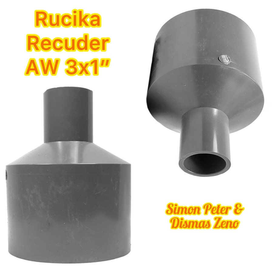 Rucika Reducer Vlok Sock PVC AW 3" x 1" 3x1 inch For Chlorinator DIY ...