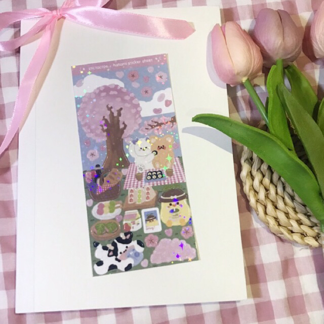 Hanami Sticker Sheet / Deco Sticker - by Stictactoe | Shopee Philippines