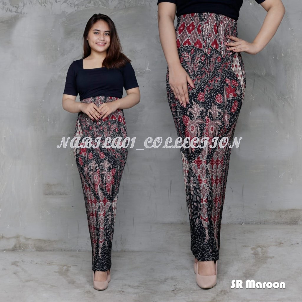 [200 Motifs - Part 01] Long Batik Plisket Skirt Kebaya Skirt Graduation ...