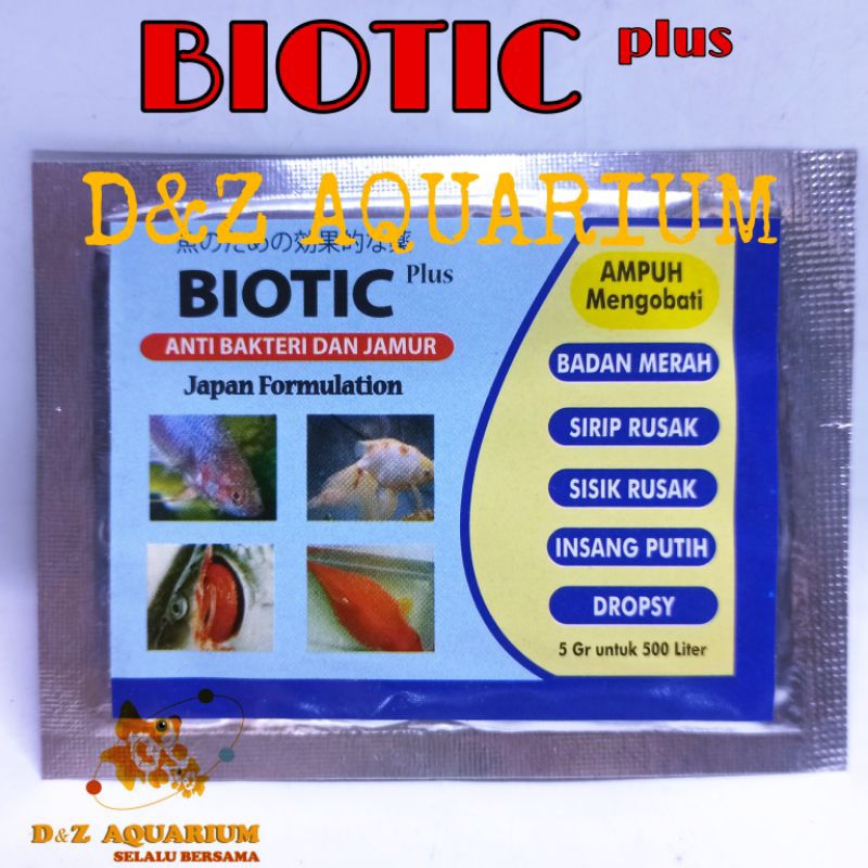 Biotic Plus Anti Fungus Drug Fish Fin Damaged Biotic Aquarium Pond | Shopee Philippines