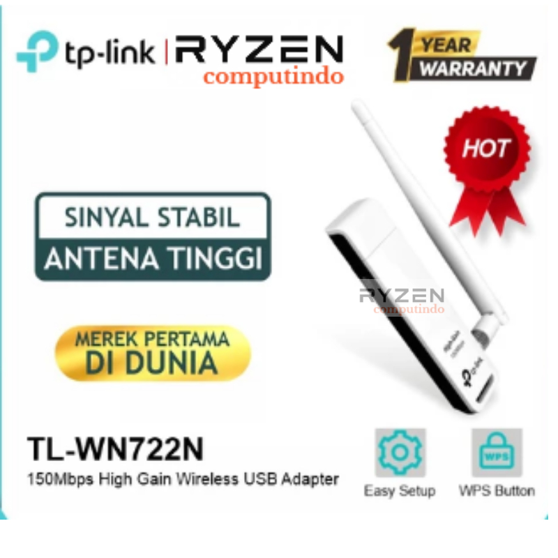 Tp-link TL-WN722N wireless USB wifi ADAPTER | Shopee Philippines
