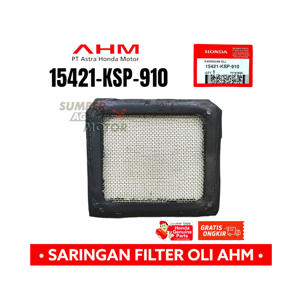Screen OIL FILTER OIL MONOSHOCK VERZA CB150R SONIC SUPRA GTR AHM 15421 ...