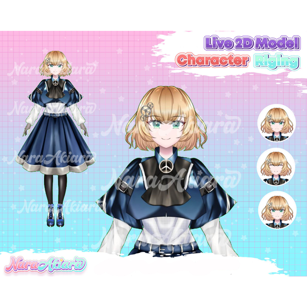 Vtuber Character Design - Character With Knight Dress | Shopee Philippines