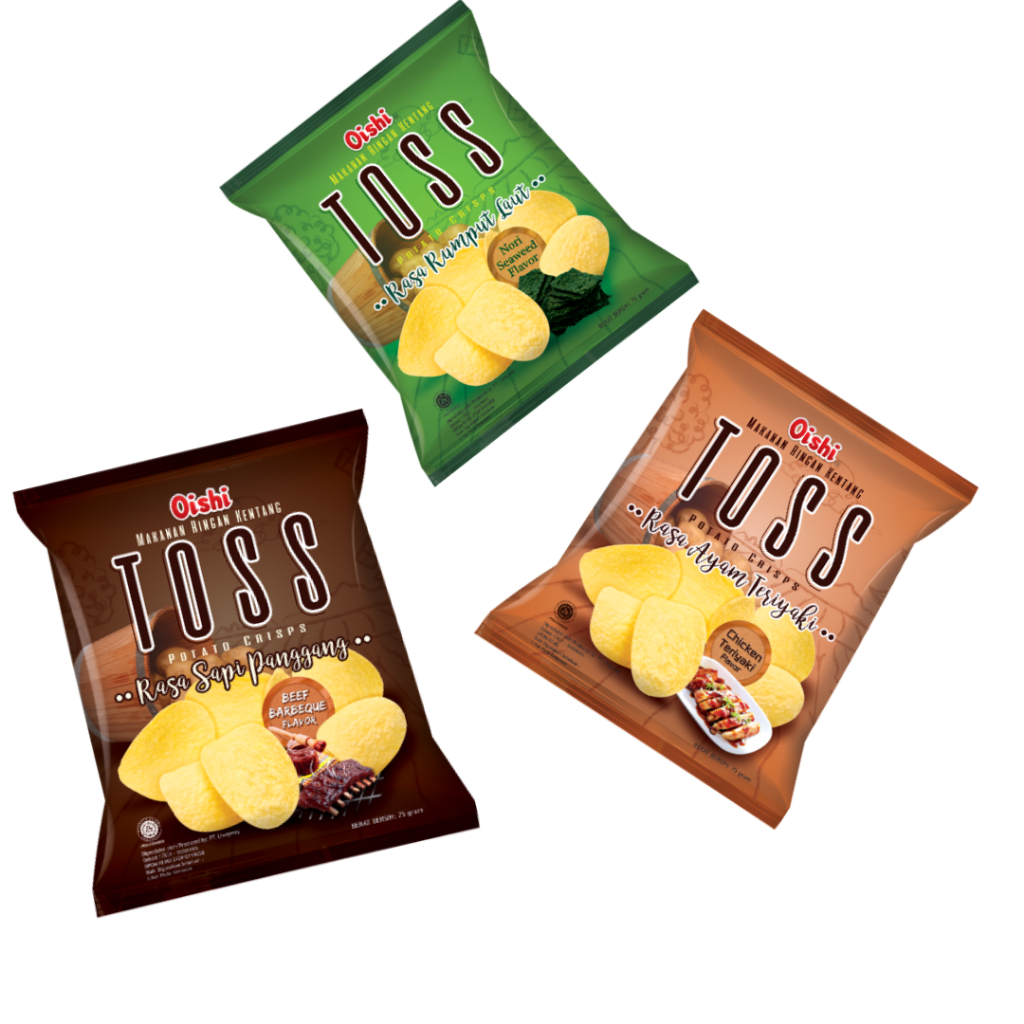Oishi TOSS POTATO CHIPS 75gr | Shopee Philippines