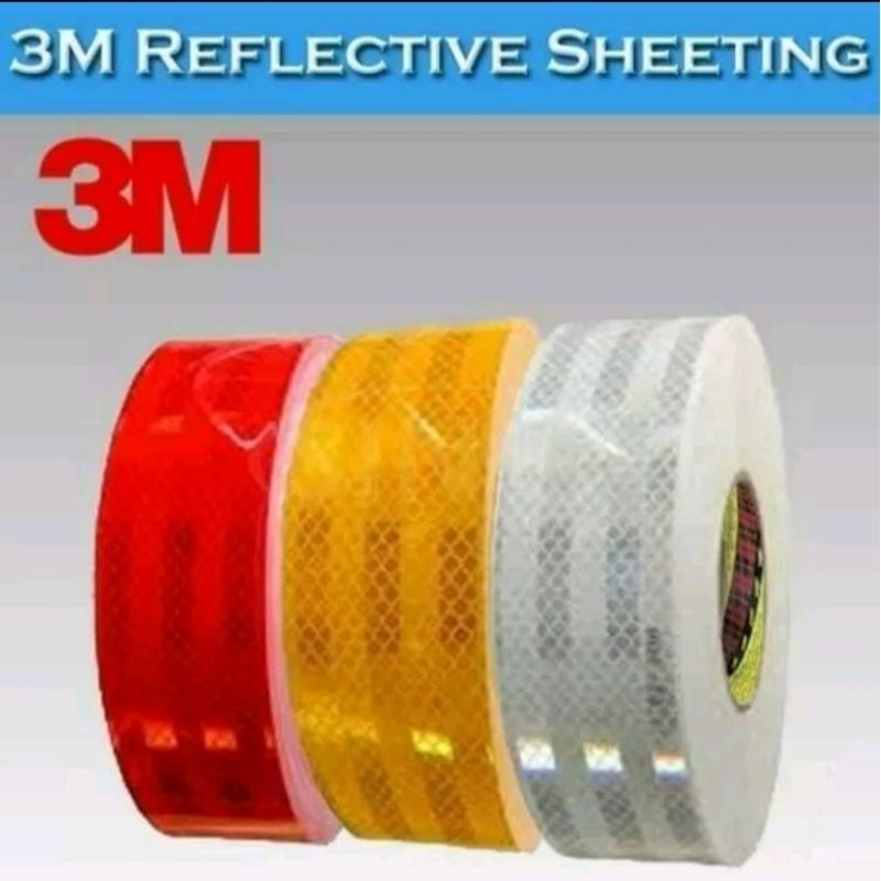 3m REFLECTIVE STICKER CAR KIR DISHUB STANDARD BOX 45M 3M | Shopee ...