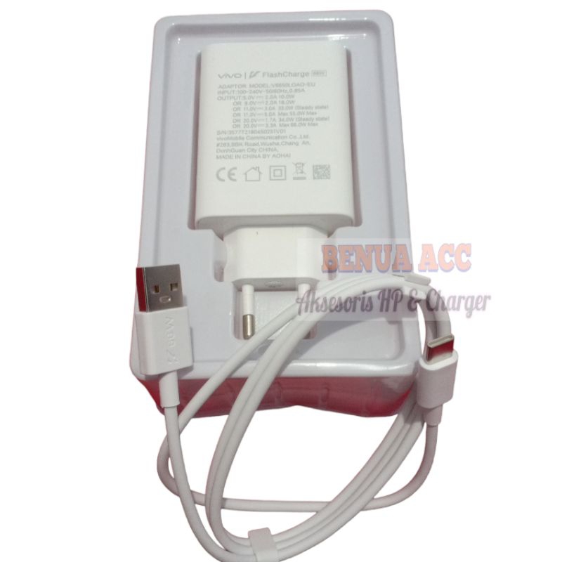 Charger Vivo V25 Pro V27 V27e T1 Pro Flash Charge 66W Type C | Shopee ...