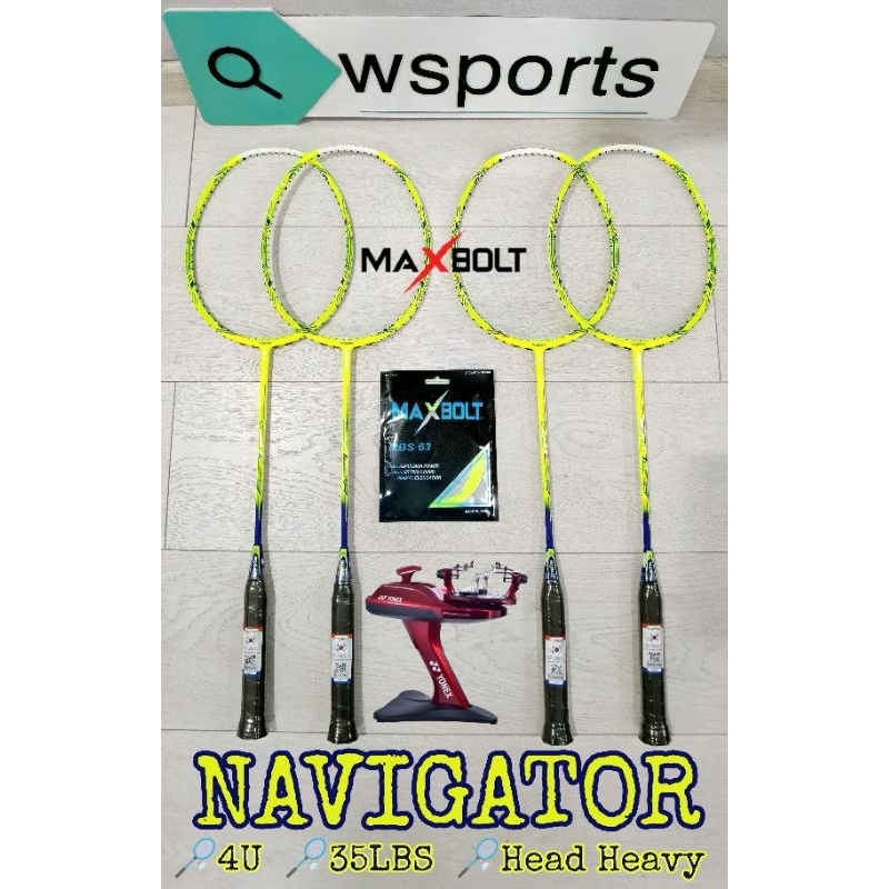 Original Maxbolt NAVIGATOR Badminton Racket | Shopee Philippines