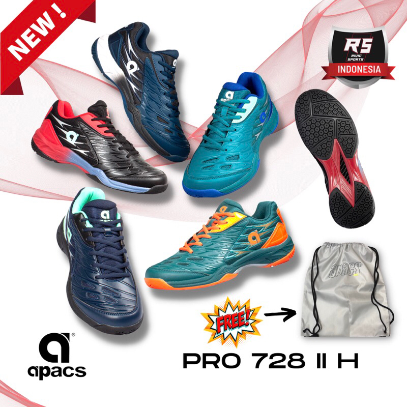 New BADMINTON SHOES APACS PRO 728 II-H ORIGINAL | Shopee Philippines