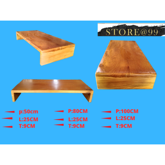 KAYU Monitor Pedestal standTable monitor stand Wooden stand 50x25x9cm ...