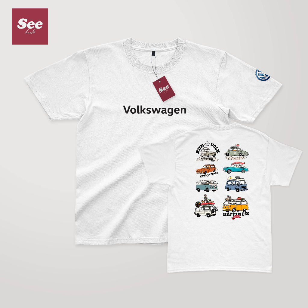 VW Volkswagen Vintage Series Car T-shirt Ages 2-10, Distro Children's ...