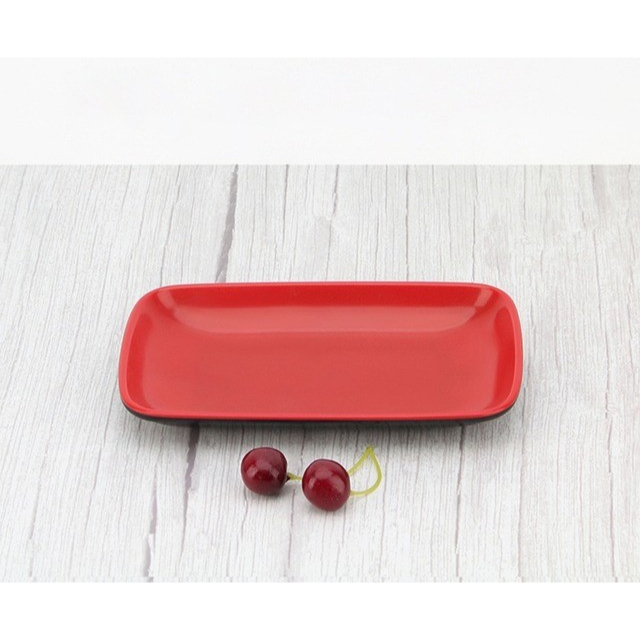 LONG SQUARE PLASTIC SATE SERVING PLATE | Shopee Philippines