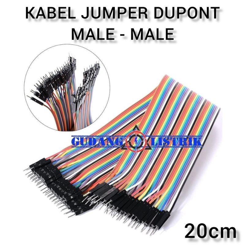 10pcs Dupont Male To Male Jumper Cables Header Cable Breadboard Arduino ...