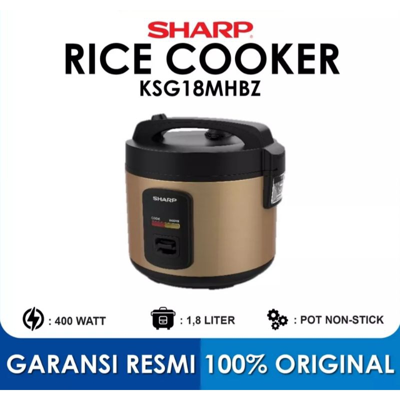 Rice Cooker - Magic Com SHARP KSG-18MHBZ 1.8 Liter | Shopee Philippines