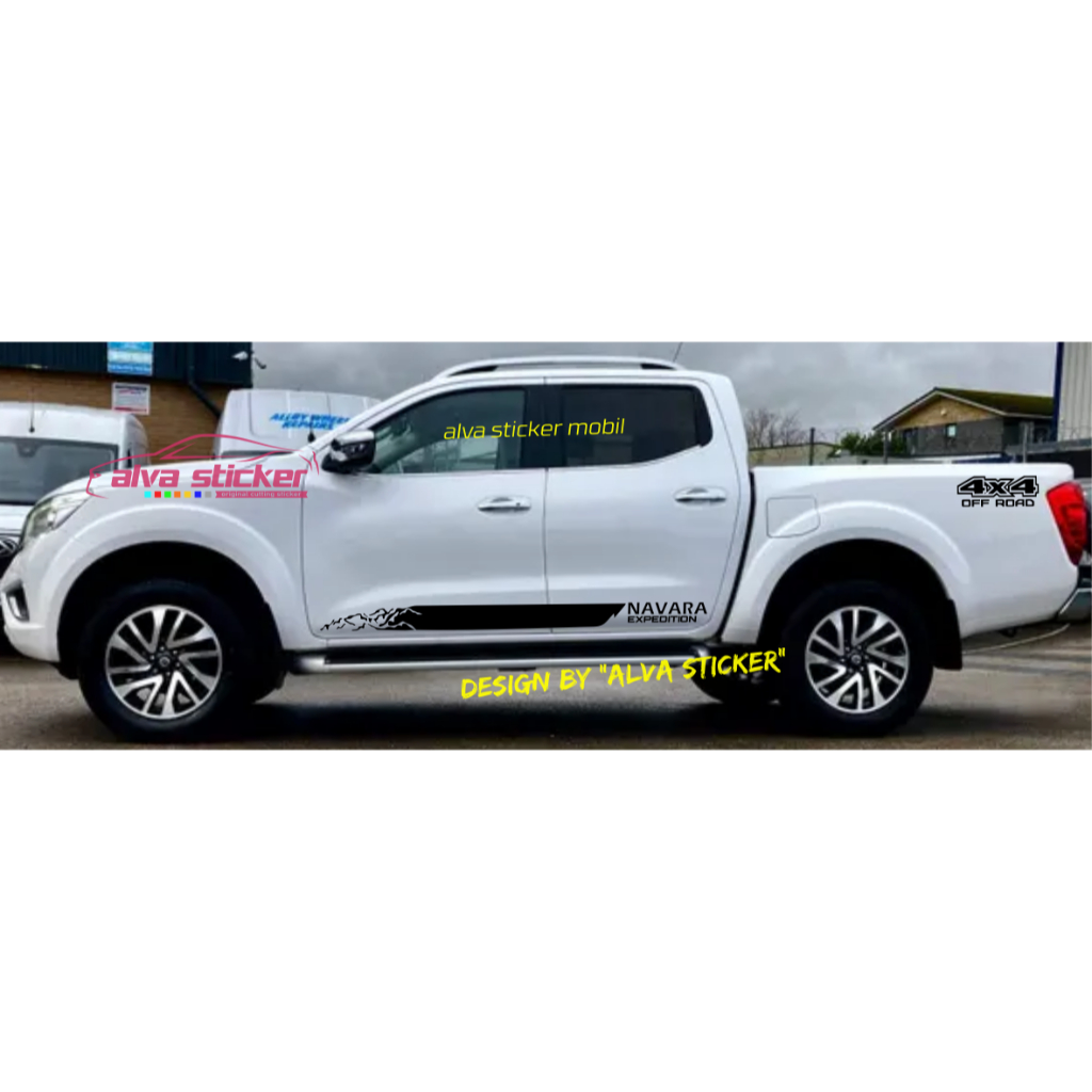 Best sticker nissan navara double cabin sticker list stripe minimalist ...