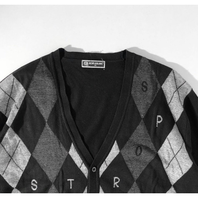 Knit pattern cardigan black | Shopee Philippines