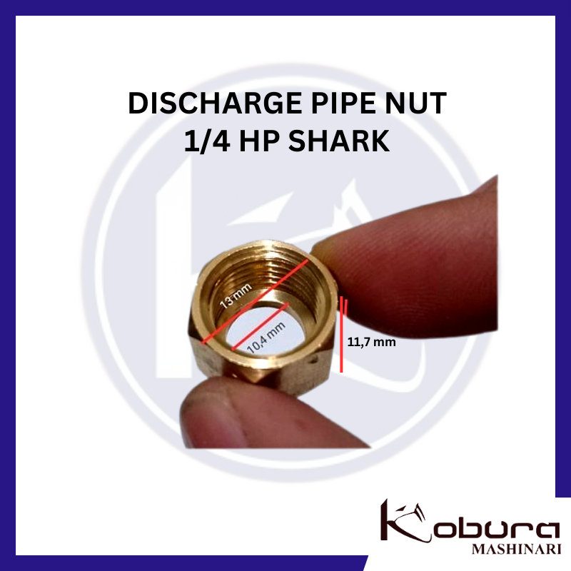 Discharge Pipe Nut 1/4 Sharkhp Pipe Nut Question Mark 1/4 HP Shark ...