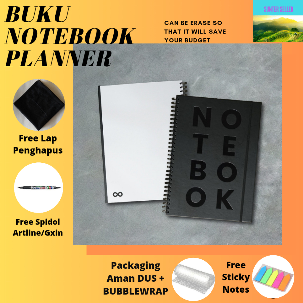 Infinite Notebook Planner board Blank Notebook Diary Book plain ...