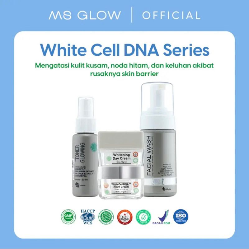 White Cell DNA MS GLOW Package (FREE SHEETMASK) | Shopee Philippines