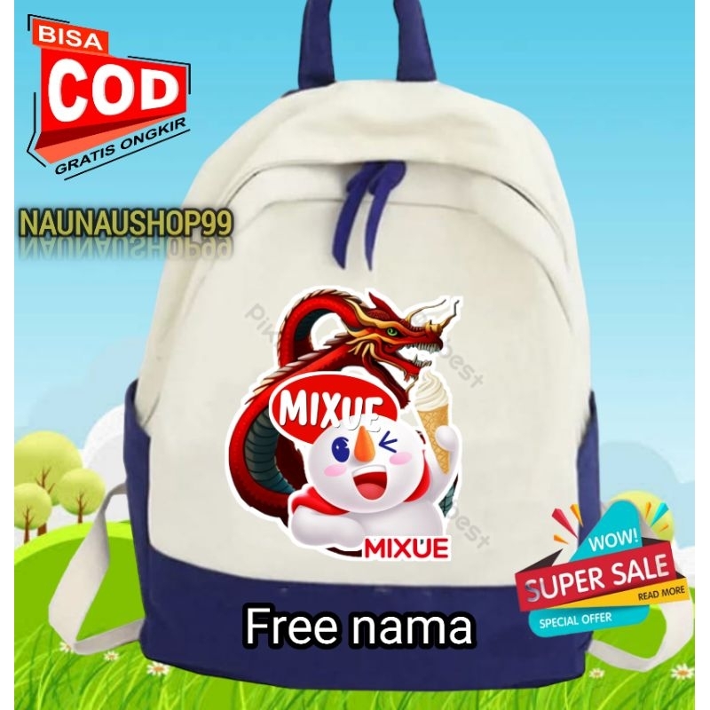 Mixue Dragon character school bag for children, free name printing ...