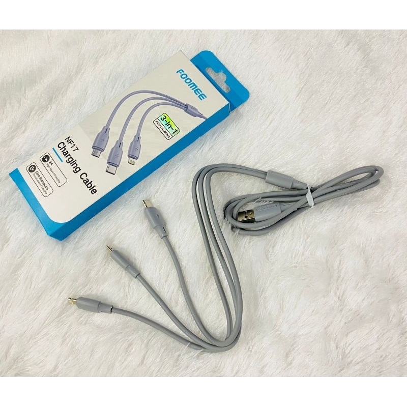 Ee 3in1 FAST CHARGING Cable 2A HIGH SPEED 1 Year Warranty | Shopee ...
