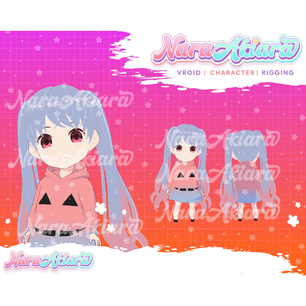 3D Vroid Character Smart Solution Model for Your Streaming Content, 3D ...