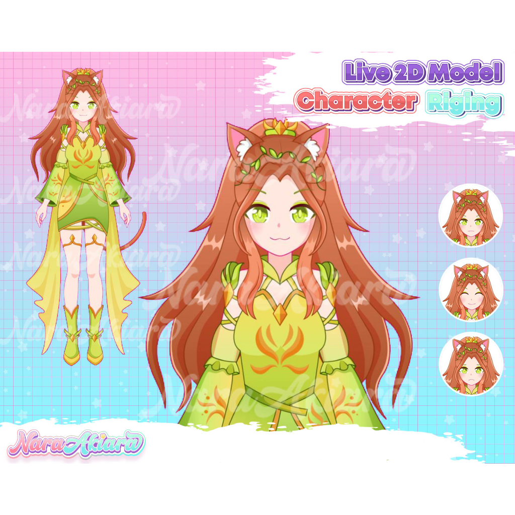 Experience Streaming Fun With Vtuber Live2D Anime Characters Ready To ...