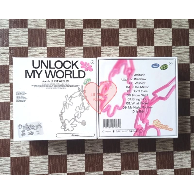 Fromis_9 OFFICIAL ALBUM UNLOCK MY WORLD KIT VER (Unsealed) | Shopee ...