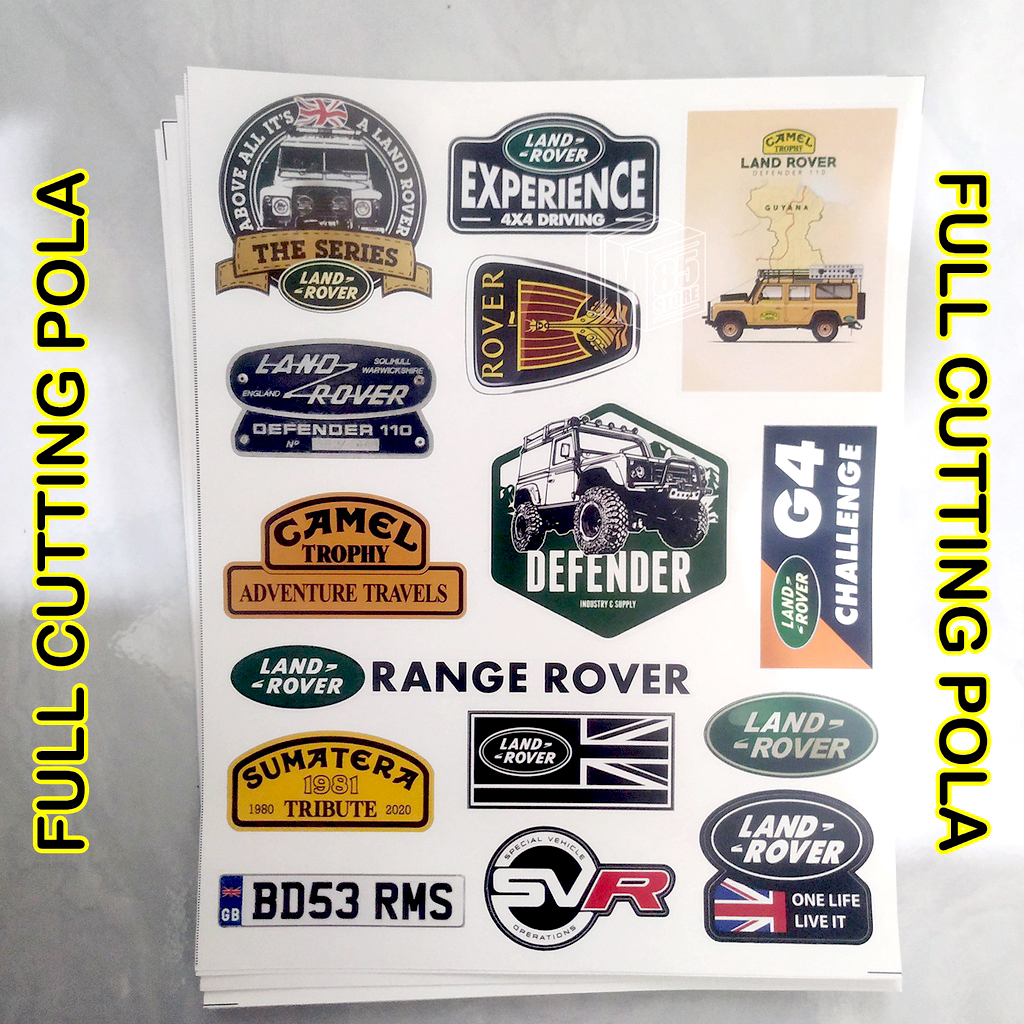 Land Rover 02 Gadget Tumbler Laptop Sticker (Full Cutting Pattern ...