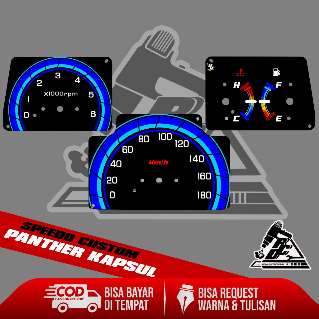 Speedometer Board custom panther Capsule D2 panel spido meter custom ...