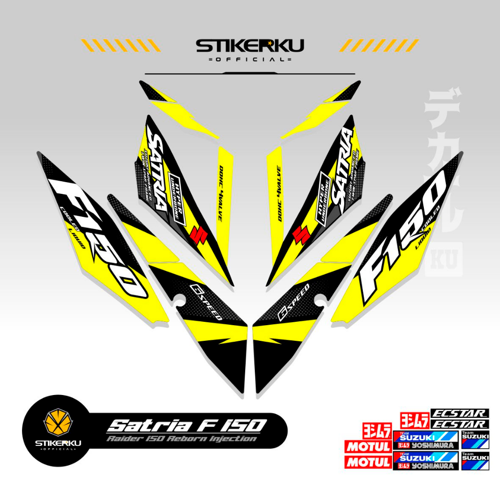 Striping SATRIA Injection 150 SIMPLE/F150/SATRIA F150/2016-2022/STICKER ...