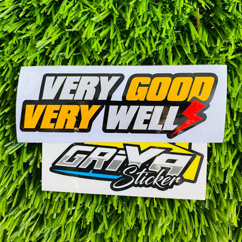 Very GOOD VERY well sticker, new cutting sticker, well viral | Shopee ...