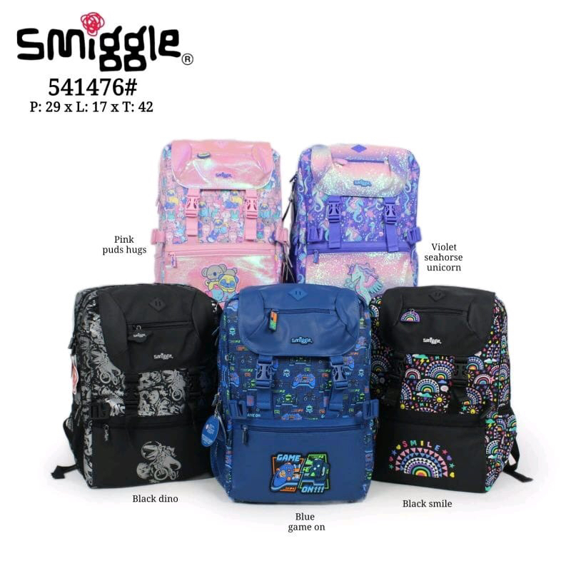 Smiggle Foldover Backpack School Backpack | Shopee Philippines