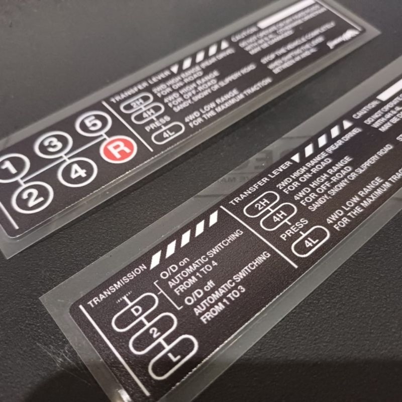 Jimny JB74 JB64 Jimny Wide. Transmission Instructions Sticker | Shopee ...