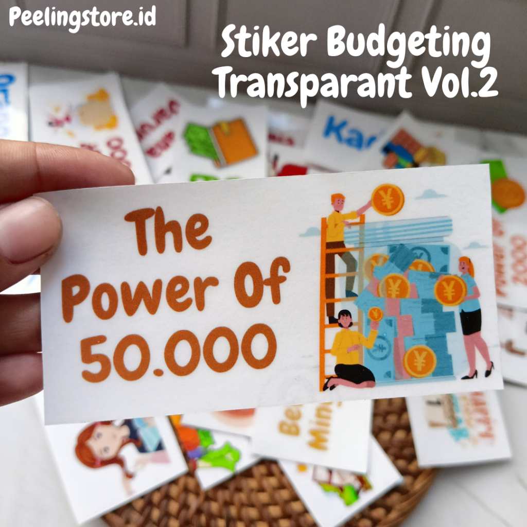 TRANSPARENT BUDGETING STICKERS VOL. 2 (CAN REQUEST/CAN CUSTOM) | Shopee ...