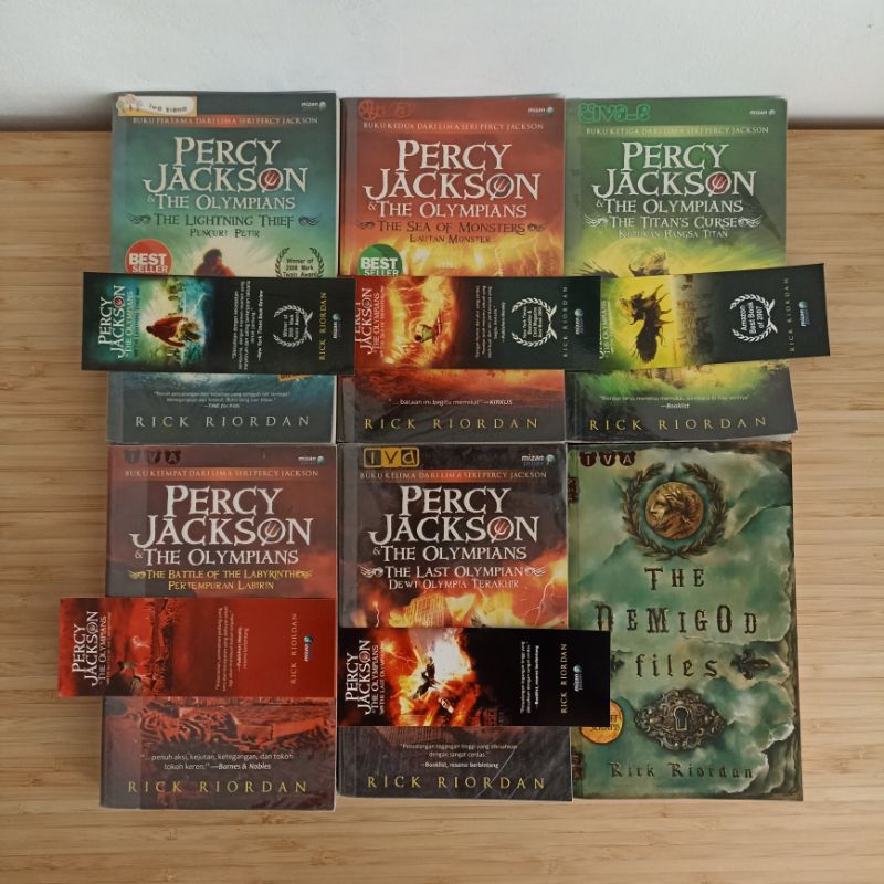 Preloved Book Novel Percy Jackson and The Olympians Series & The ...