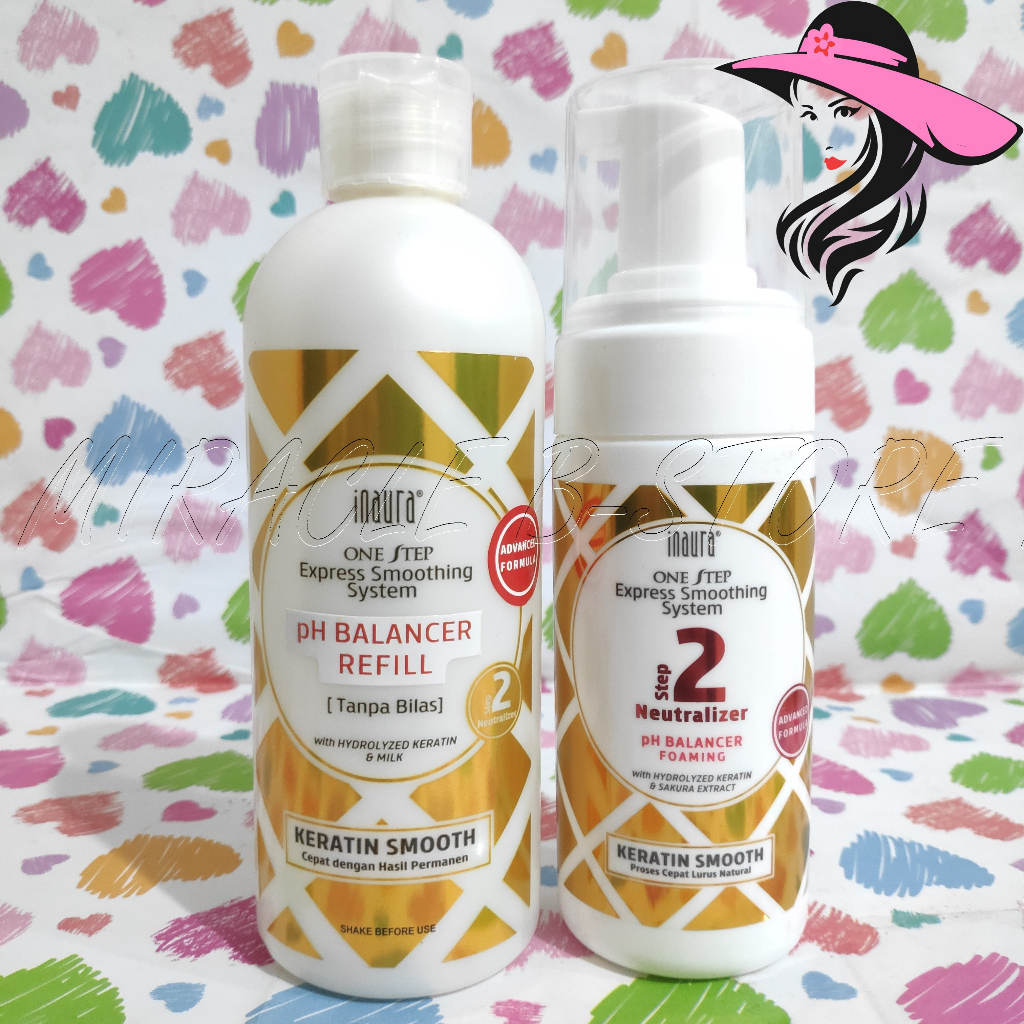 Inaura ONE STEP EXPRESS SMOOTHING SYSTEM STEP 2 NEUTRALIZER 200ml REFIL ...